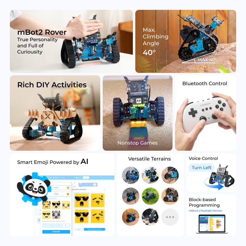 Buy mBot2 Rover: AI Robotics Kit for STEM Learning | Makeblock