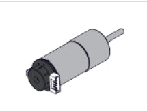 #SH 0.02.1700 25mm photoelectric encoder motor 9V/185RPM (with back pl ...